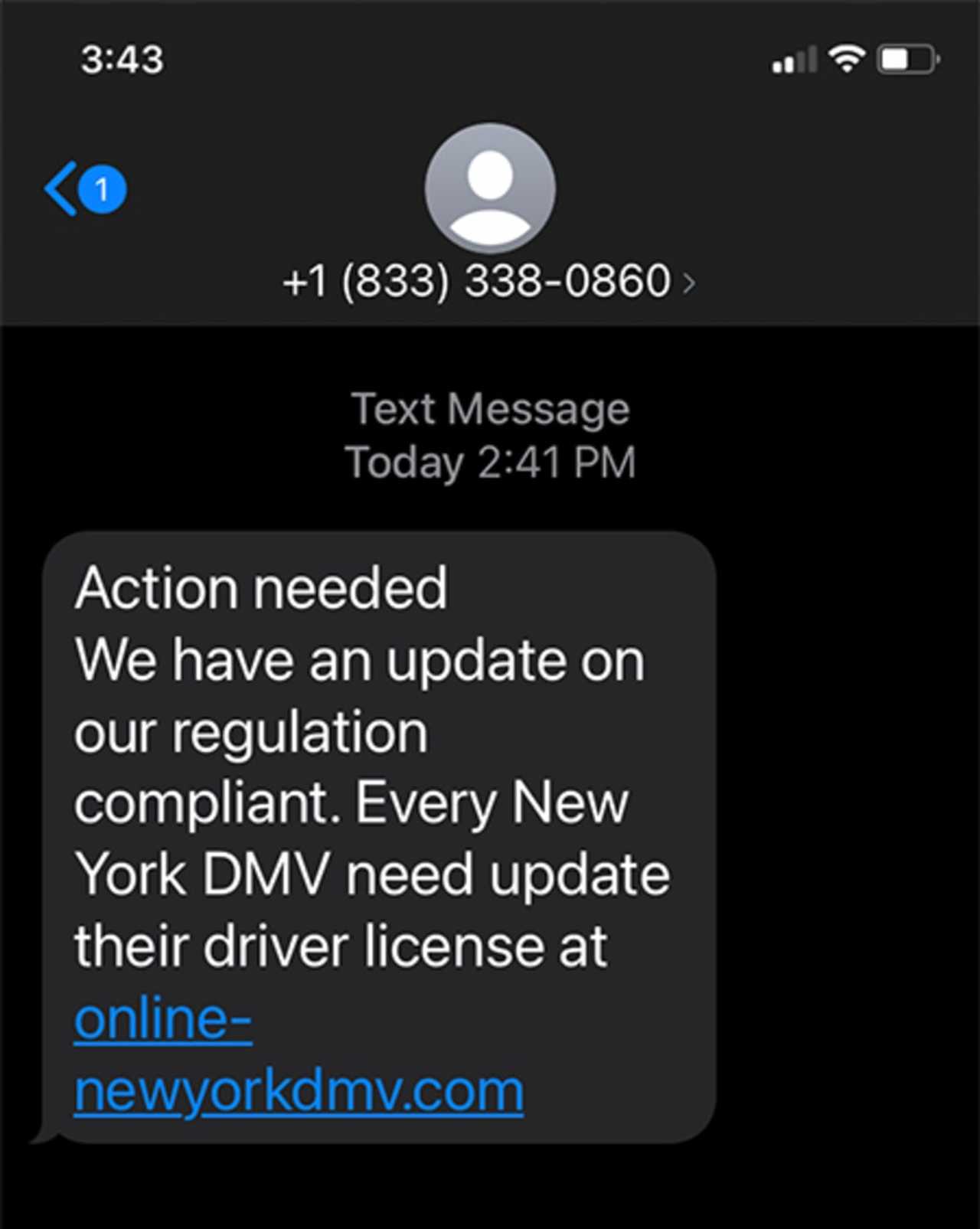 Scam Alert Issued For 'Update Your Contact Info' Fake DMV Emails, Texts ...