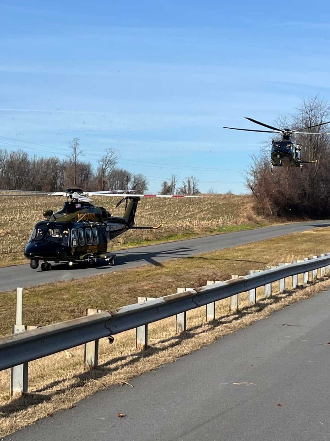 Police Helicopters Called To Scene Of Rollover Crash That Trapped Two ... Police Helicopters Called To Scene Of Rollover Crash That Trapped Two ...