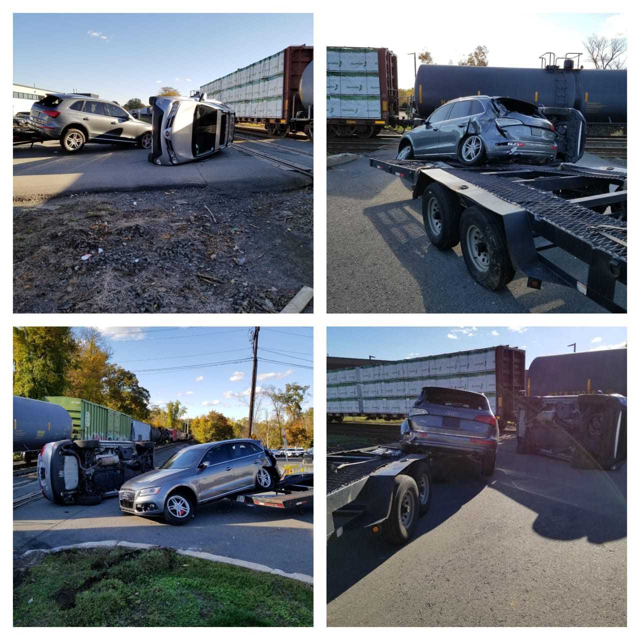 Car Hauler Collides With CSX Train In Clarkstown | Clarkstown Daily ...