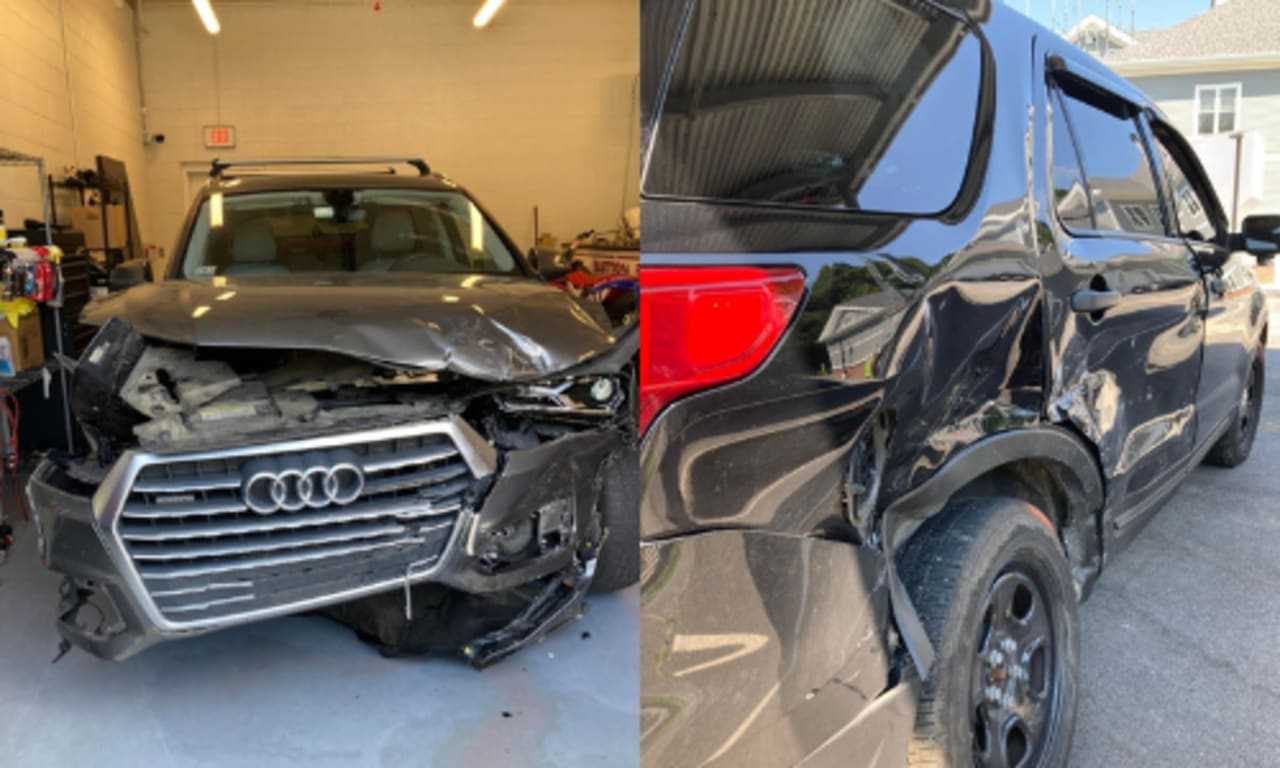 Sutton Police Cruiser Totaled By Drunk Driver Who Blew Stop Sign ...