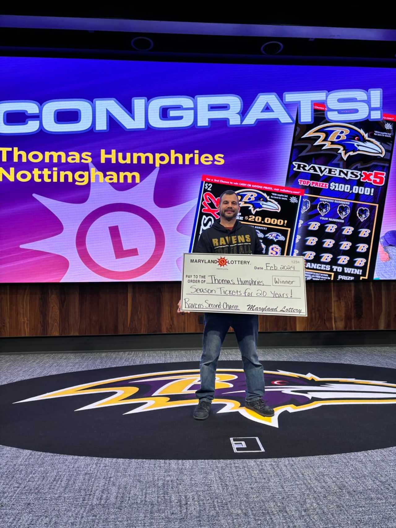 Lucky Lottery Player Wins 'Seats For 20 Years' At Baltimore Ravens ...