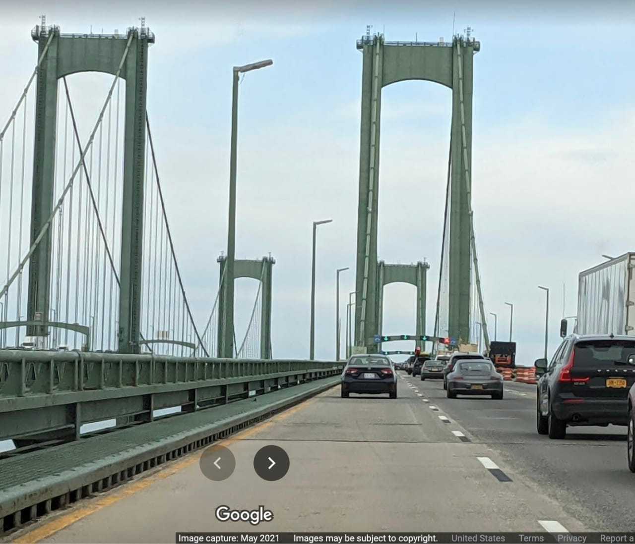 Delaware Memorial Bridge Lanes Closed Due To Major Construction ...