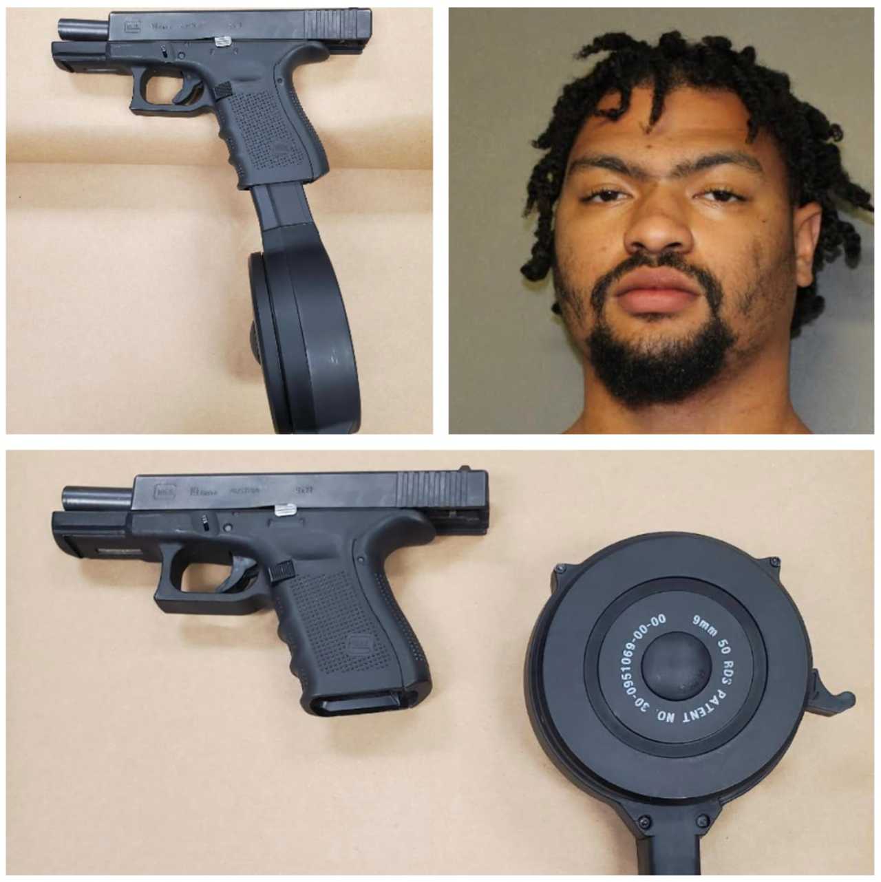 Fleeing Man Busted With Pot, Stolen Handgun, High-Capacity Magazine In ...