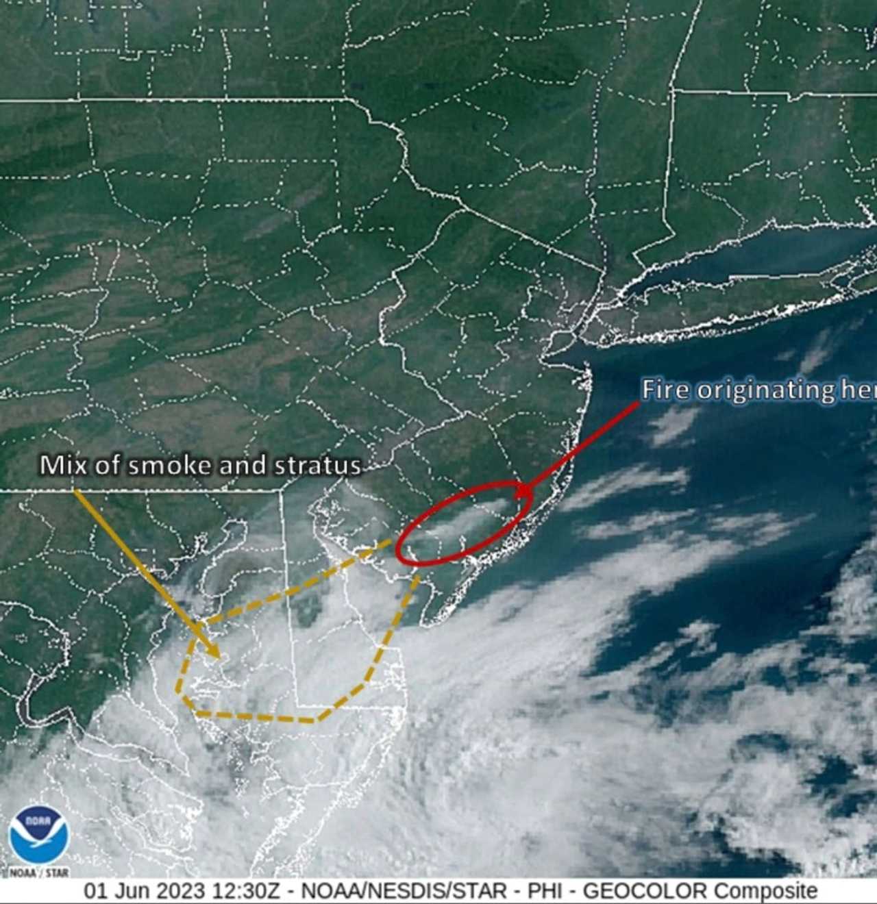 Air Quality Alert For South Jersey, Pennsylvania Fueled By Wildfire ...