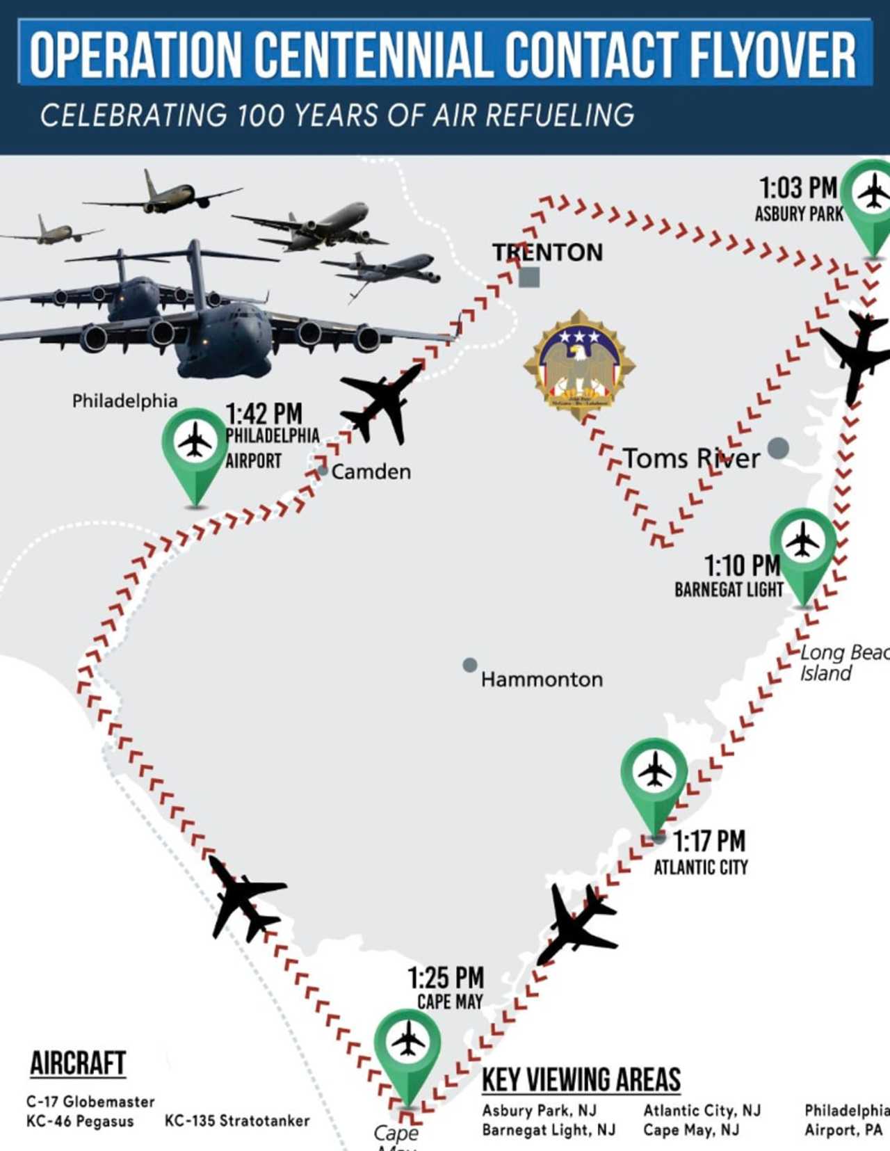 Track US Air Force Flyover In Nj-pa | Mercer Daily Voice Track US Air Force Flyover In Nj-pa | Mercer Daily Voice
