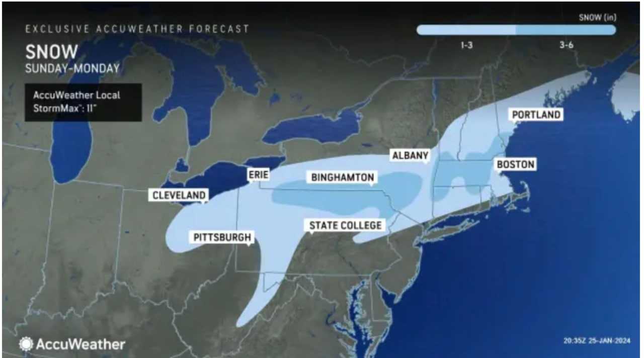 These Areas Expected To See Most Snowfall From New Winter Storm: Here's ...