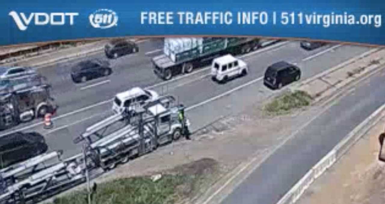 Traffic Crawls On I 495 Due To Tractor Trailer Crash Fairfax Daily Voice