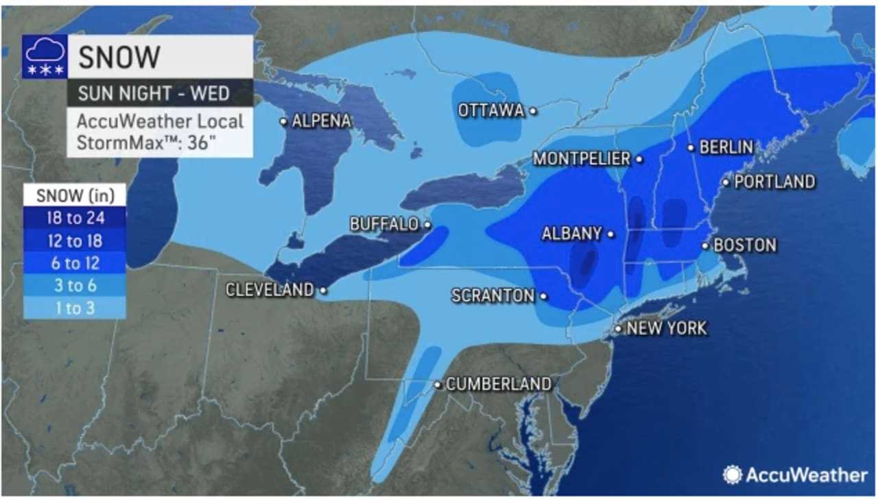 Nor'easter: Here Are Brand-New Snowfall Projections As Potent Storm ... Nor'easter: Here Are Brand-New Snowfall Projections As Potent Storm ...