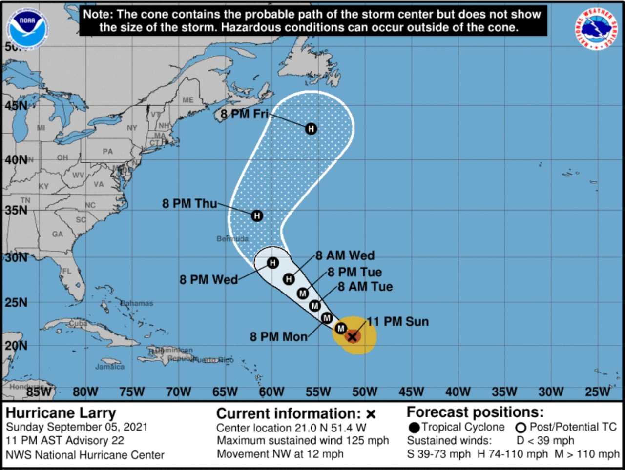 'Lumbering' Larry Looks Like He'll Be Losing Steam, Hurricane Center ...