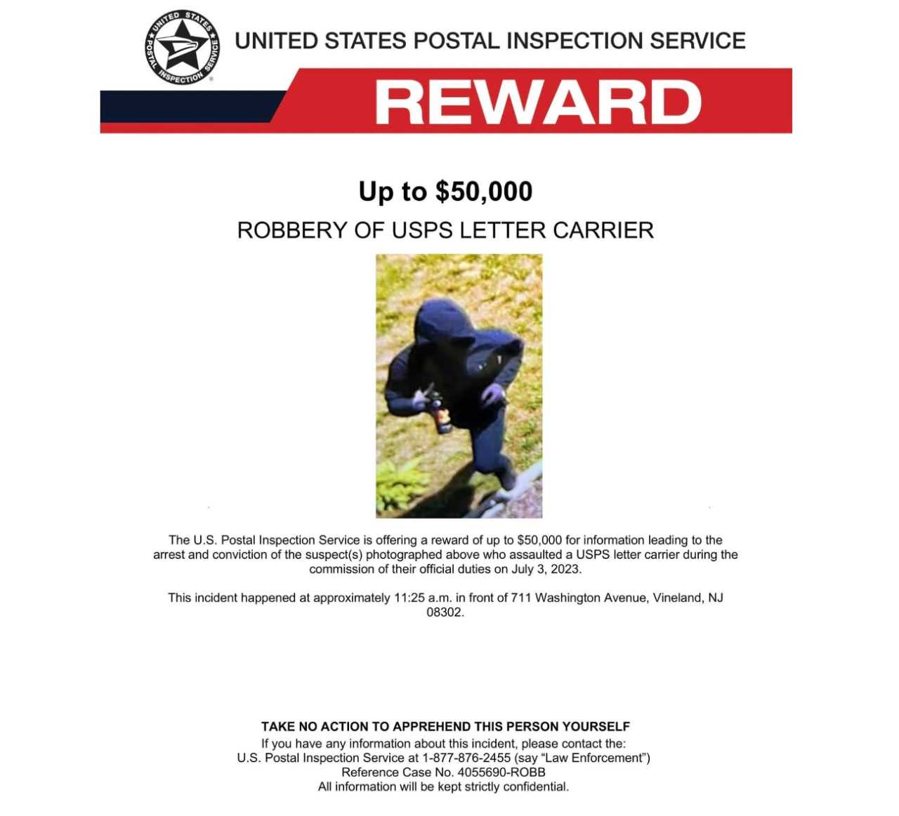 Us Postal Worker Attacked In South Jersey 50k Reward Offered For